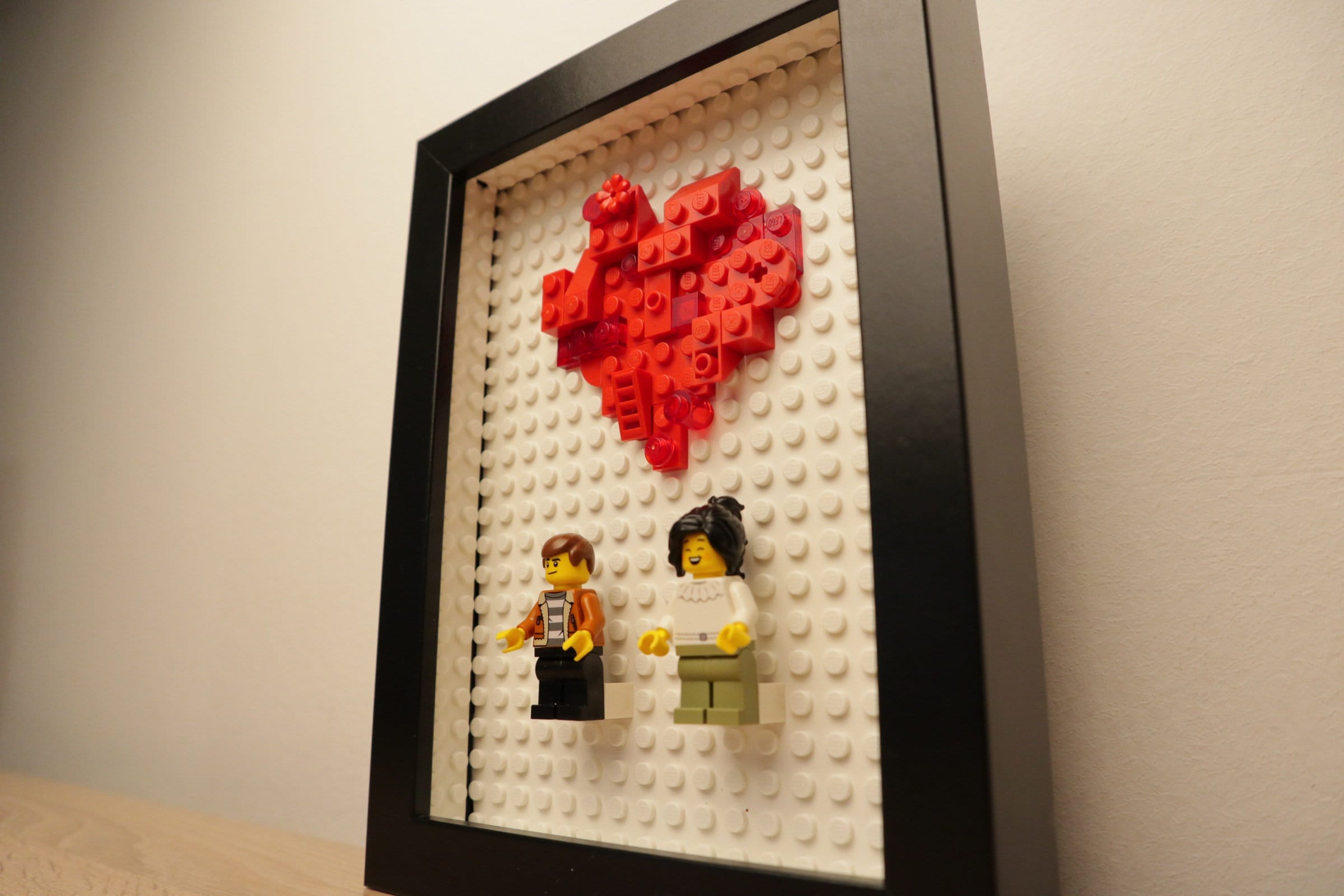 LEGO Love Theme Frame With Personalized Minifigures - Etsy