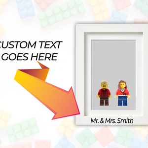 LEGO Love Theme Frame With Personalized Minifigures - Etsy