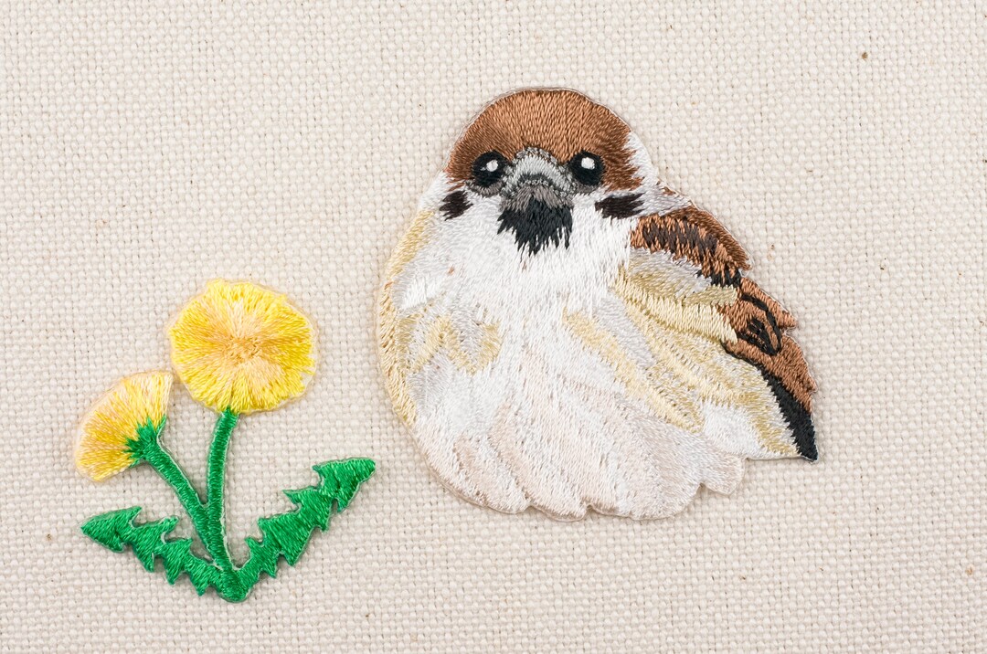Sparrow Bird Iron on Patch Embroidery Decorative Applique DIY ...