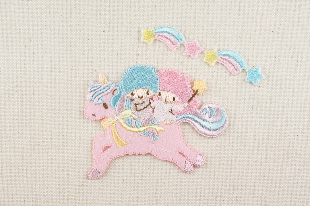 Kiki Lala 2 Character Iron on Patch Little Twin Stars Embroidery ...