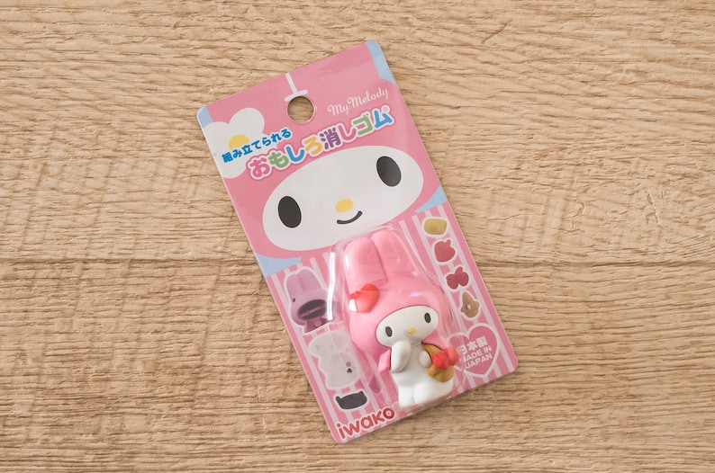 My Melody SANRIO Eraser Rubber Figure Stationery Iwako Japan Rabbit ...