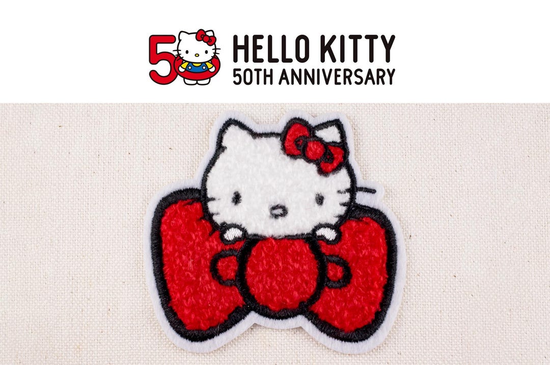 Hello Kitty 50th Anniversary Character Iron on Patch 02 Embroidery ...