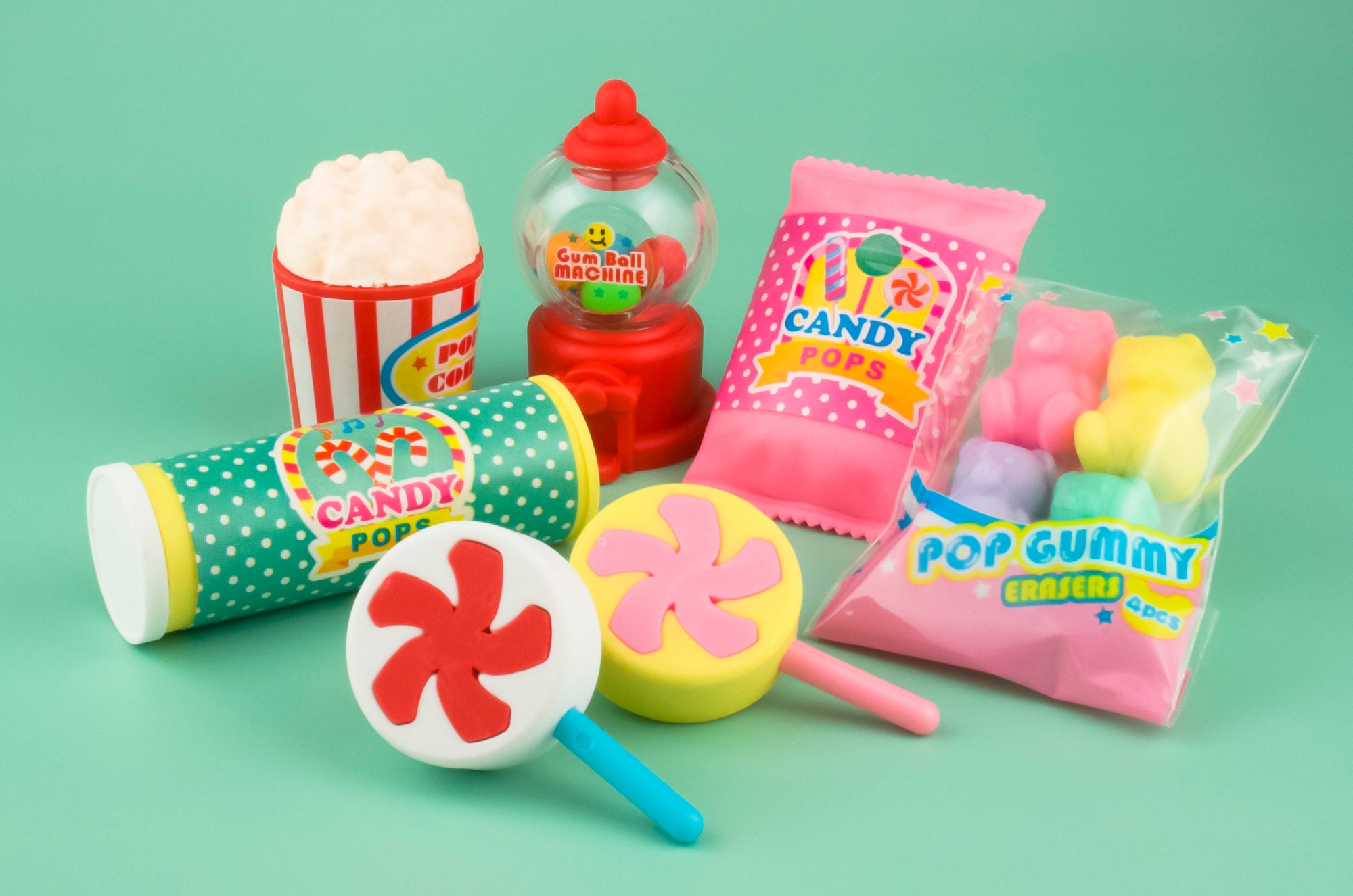 Pop Sweets Set Eraser Rubber Iwako Japan Madeleine Eclair | Etsy