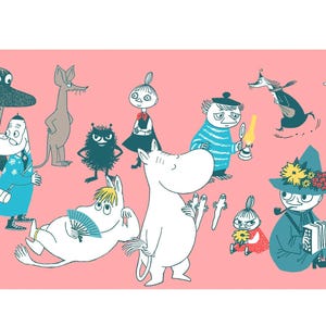 Moomin Character Iron-on Patch: Embroidered Applique, Japan - Etsy