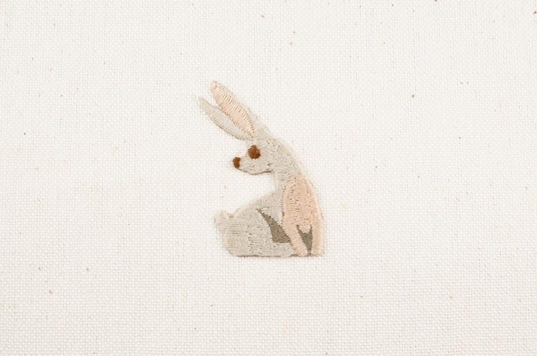 Rabbit Iron on Patch Embroidery Decorative Applique DIY Animal ...