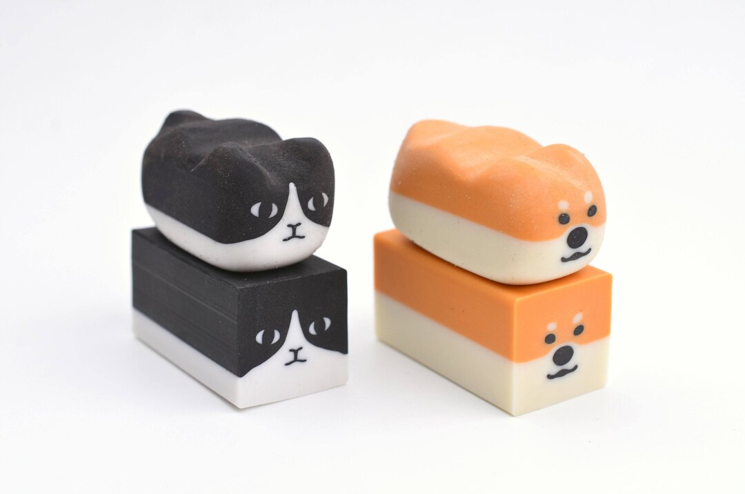 Make Your Own Animal Eraser Stationery Rubber Japan Cat Shiba Dog Sun ...