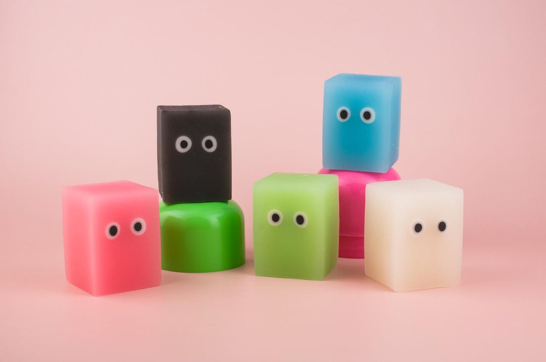 Monster Eraser Set: Japanese Kawaii Stationery, DIY Shapes (set of 5 ...