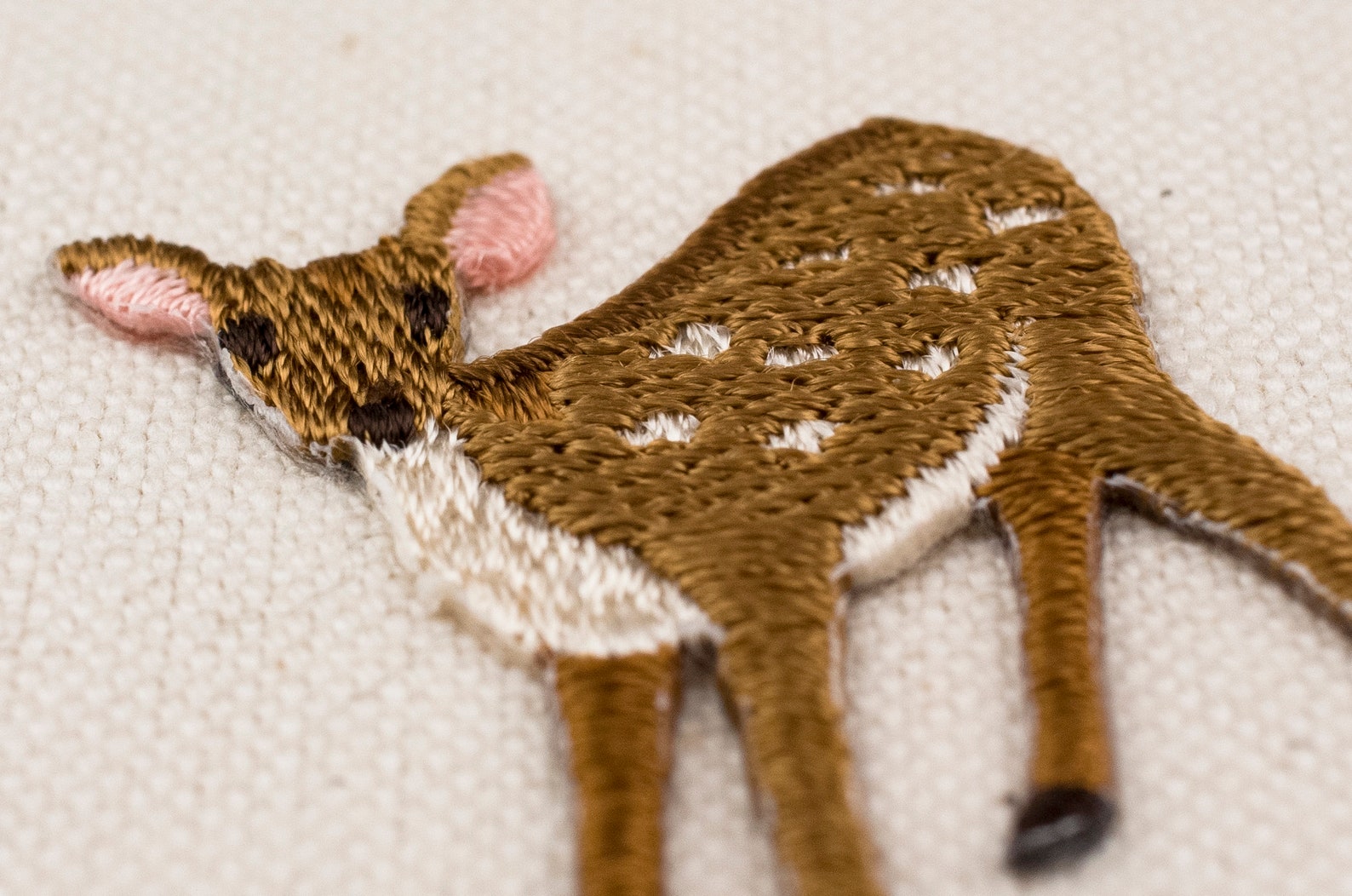 Bambi Deer Fawn Iron-on Patch: Embroidered Applique Badge - Etsy