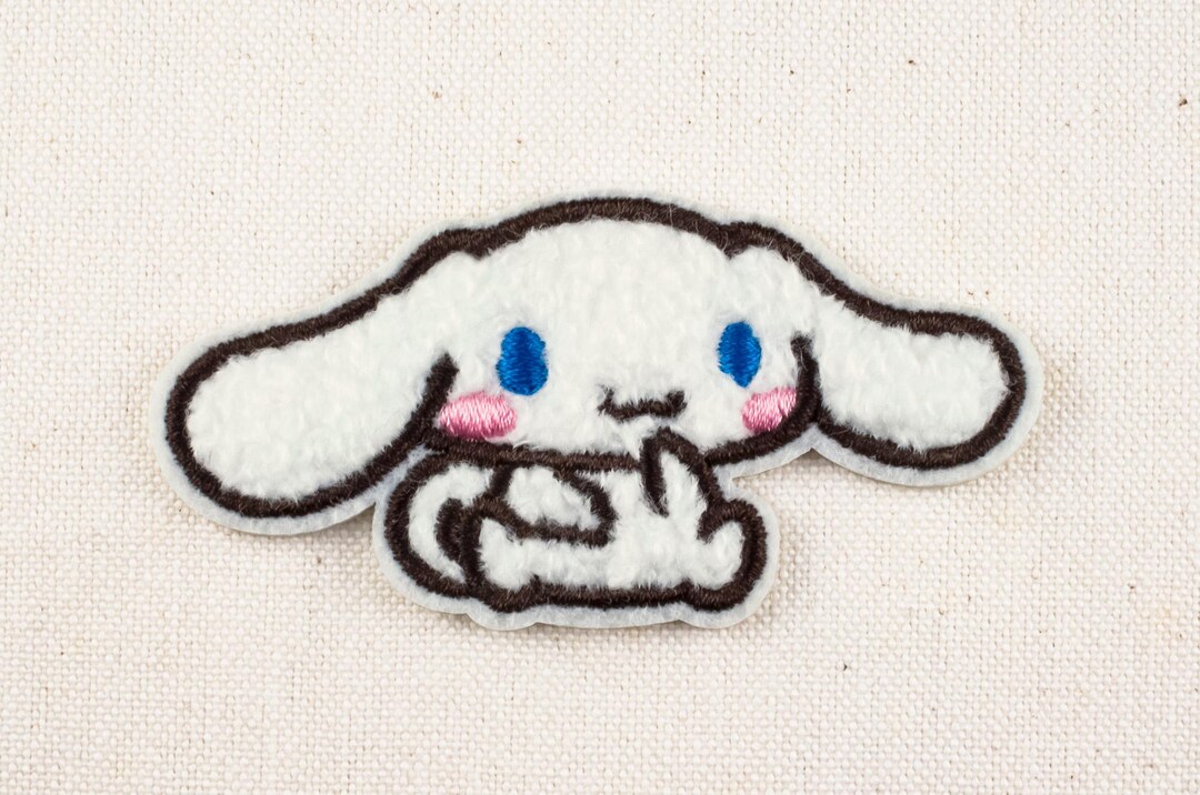 Cinnamoroll Iron on Patch, Embroidered Cartoon Applique - Etsy