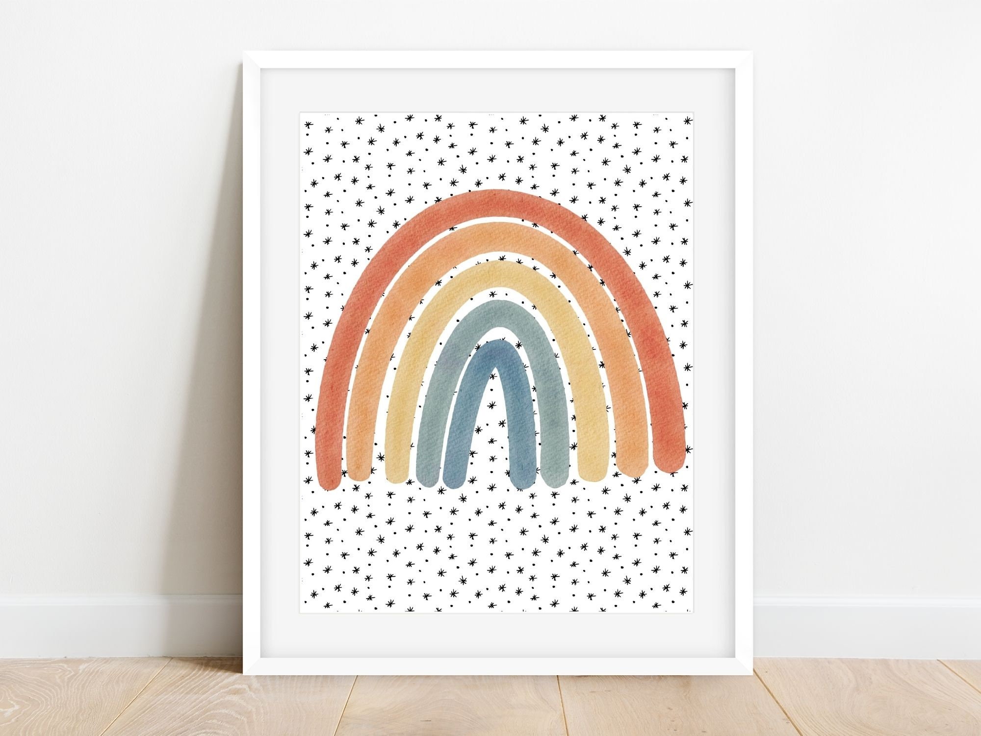 Set of 3 Rainbow Prints Rainbow Nursery Art Rainbow Wall Art ...
