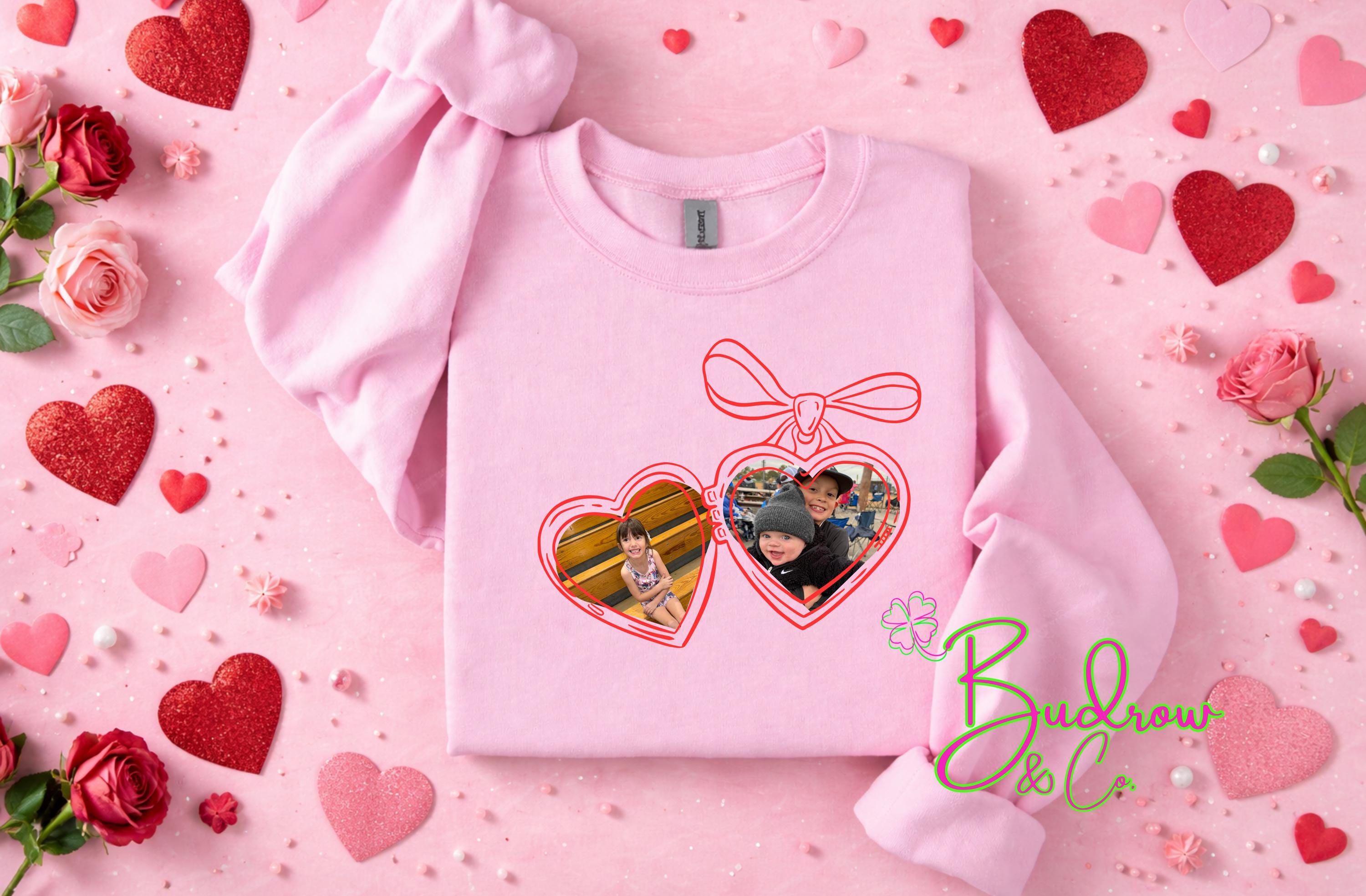 Custom Valentine Heart Photo PNG — Personalized Digital File Made to ...