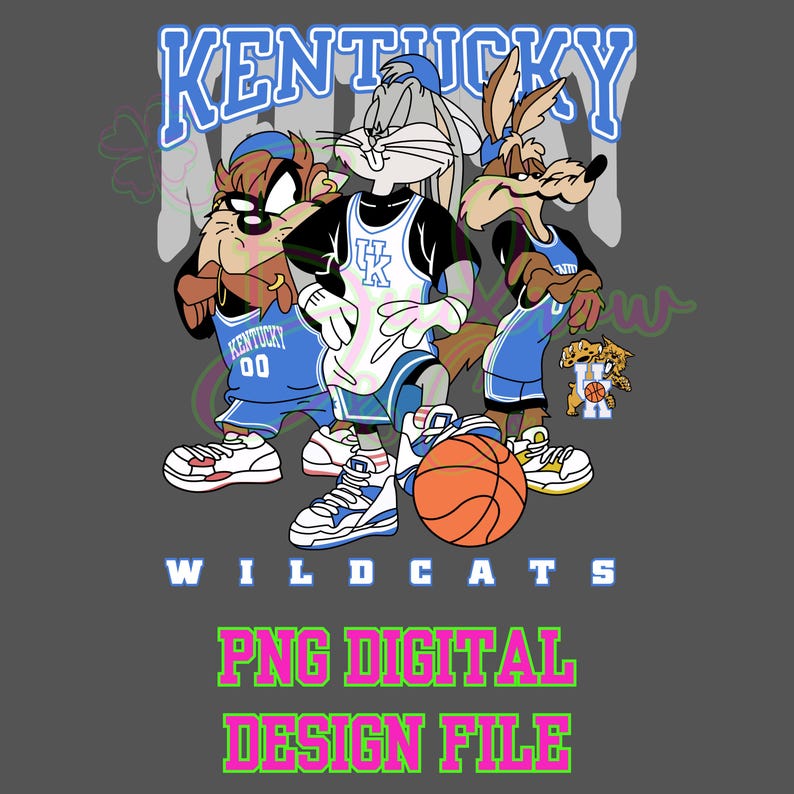 Kentucky Basketball Cartoon Design PNG 300DPI - Etsy