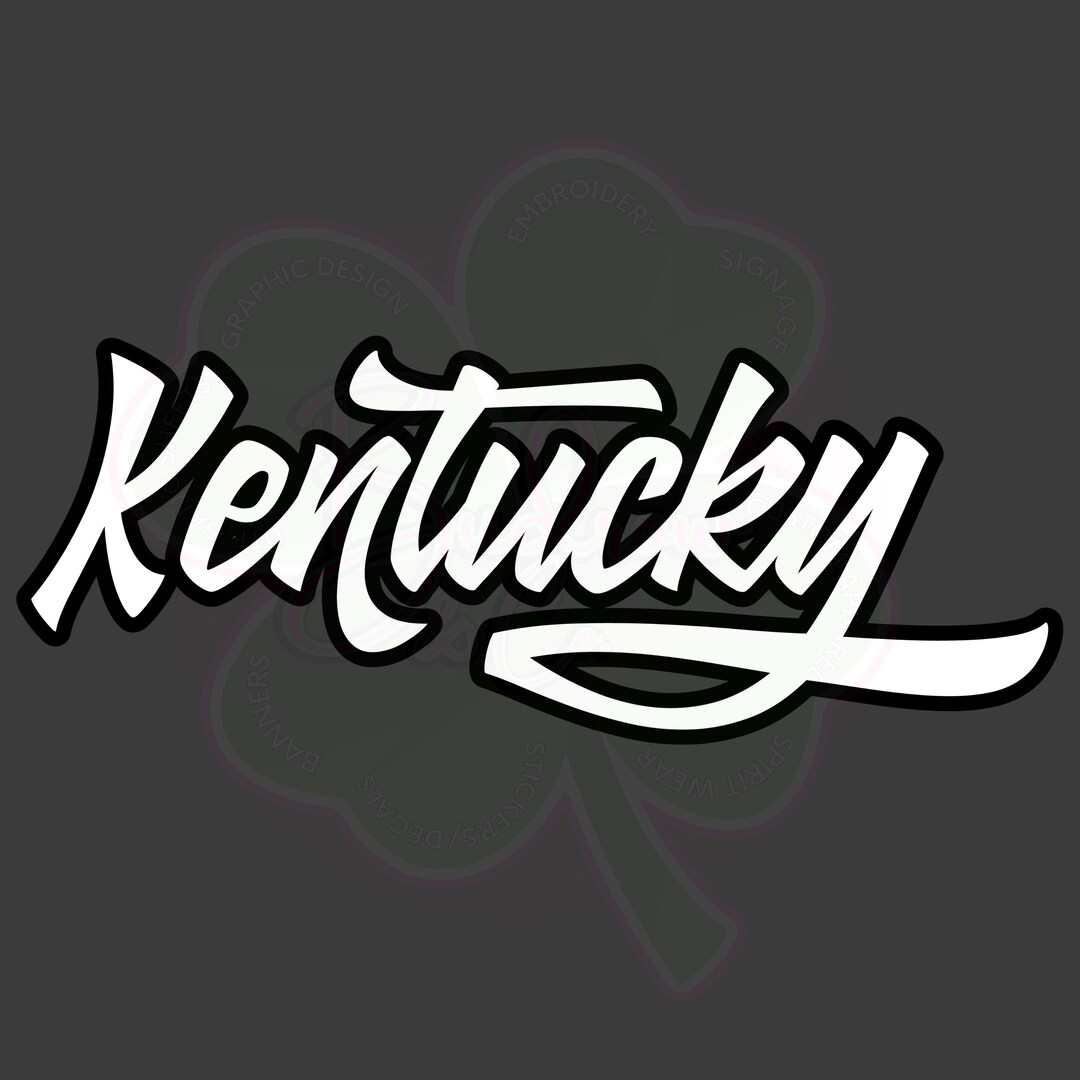 Kentucky PNG Script Font – Digital Download for Cricut, Sublimation ...