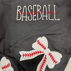 Baseball Mama Embroidered Sweatshirt • Women’s Baseball Mom Pullover ...
