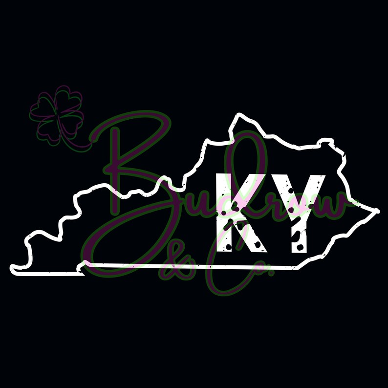 Distressed Kentucky KY State Outline PNG Design - Etsy