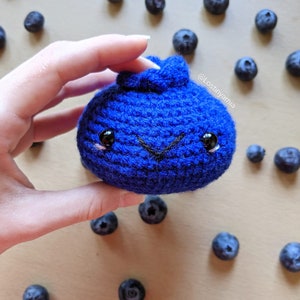 Amigurumi Pattern Two Sizes Cute Crochet Blueberry Fruit Friend PDF ...