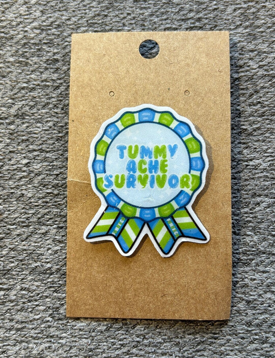 Tummy Ache Survivor Pin - Etsy