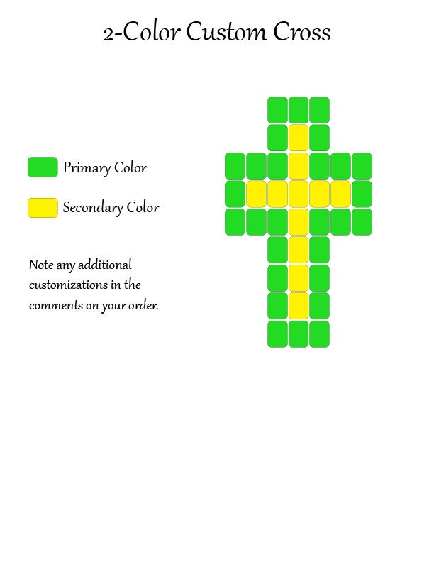 Custom Bead Cross Keychain - Etsy