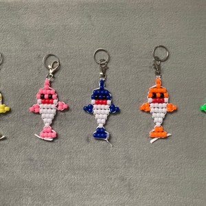 Baby Shark Inspired Beaded Keychain - Etsy