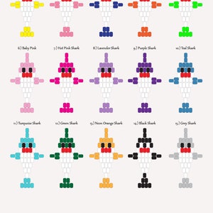 Baby Shark Inspired Beaded Keychain - Etsy