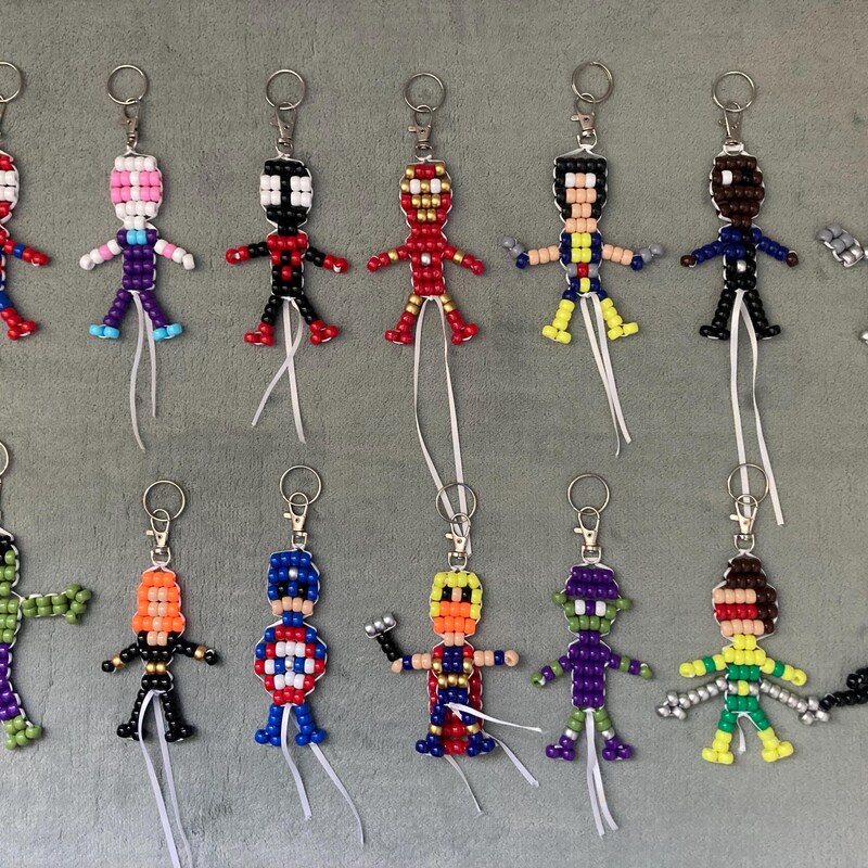 Pony Bead Keychain Patterns - Etsy