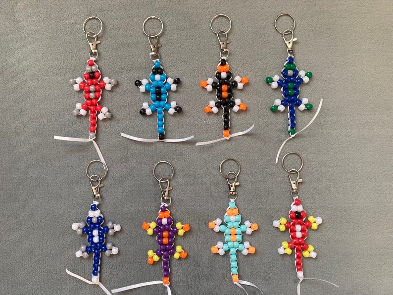 4-color Custom Lizard Keychain - Etsy