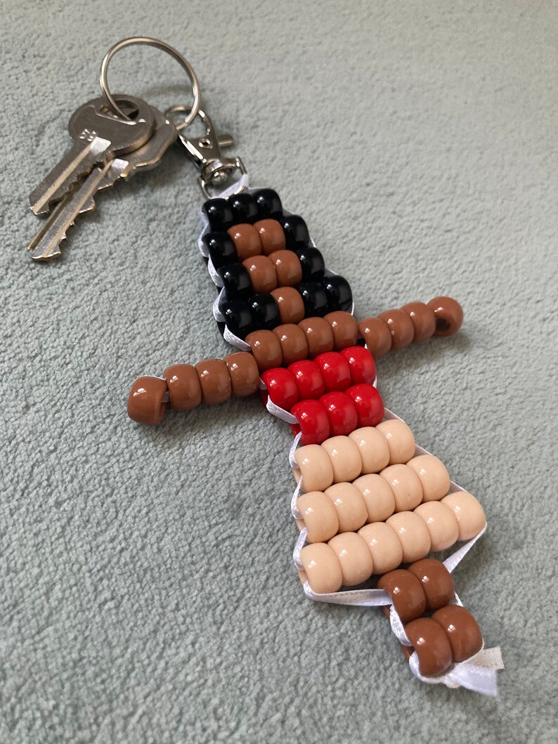 Princess Beaded Keychain - Etsy