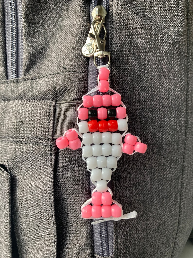 Baby Shark Inspired Beaded Keychain - Etsy