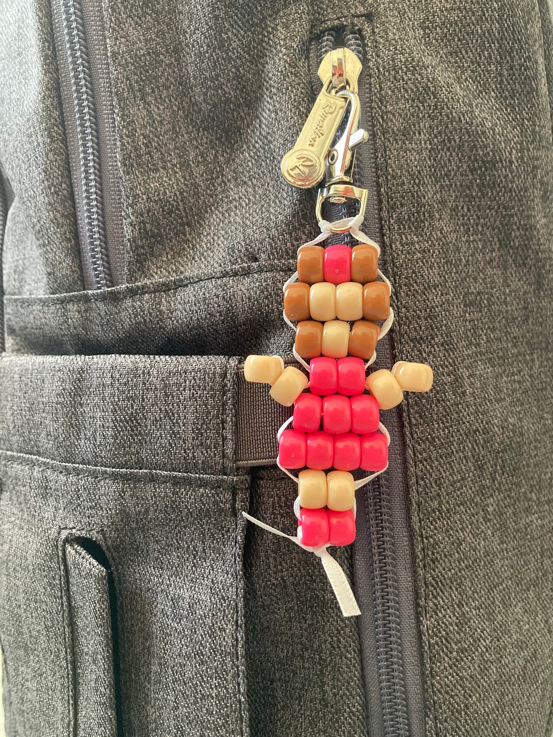 Custom Beaded Girl Keychain - Etsy