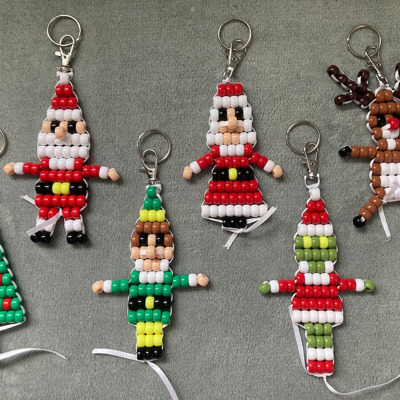 Pony Bead Keychain - Etsy