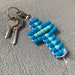 Custom Bead Cross Keychain - Etsy