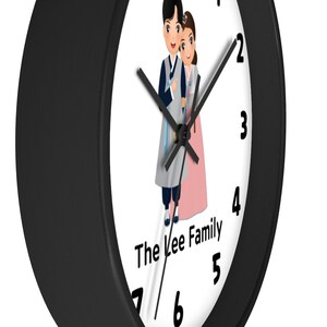 Personalized Korean Wall Clock for Wedding Housewarming Christmas ...