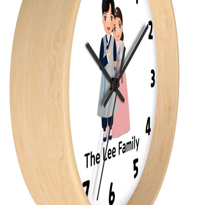 Personalized Korean Wall Clock for Wedding Housewarming Christmas ...