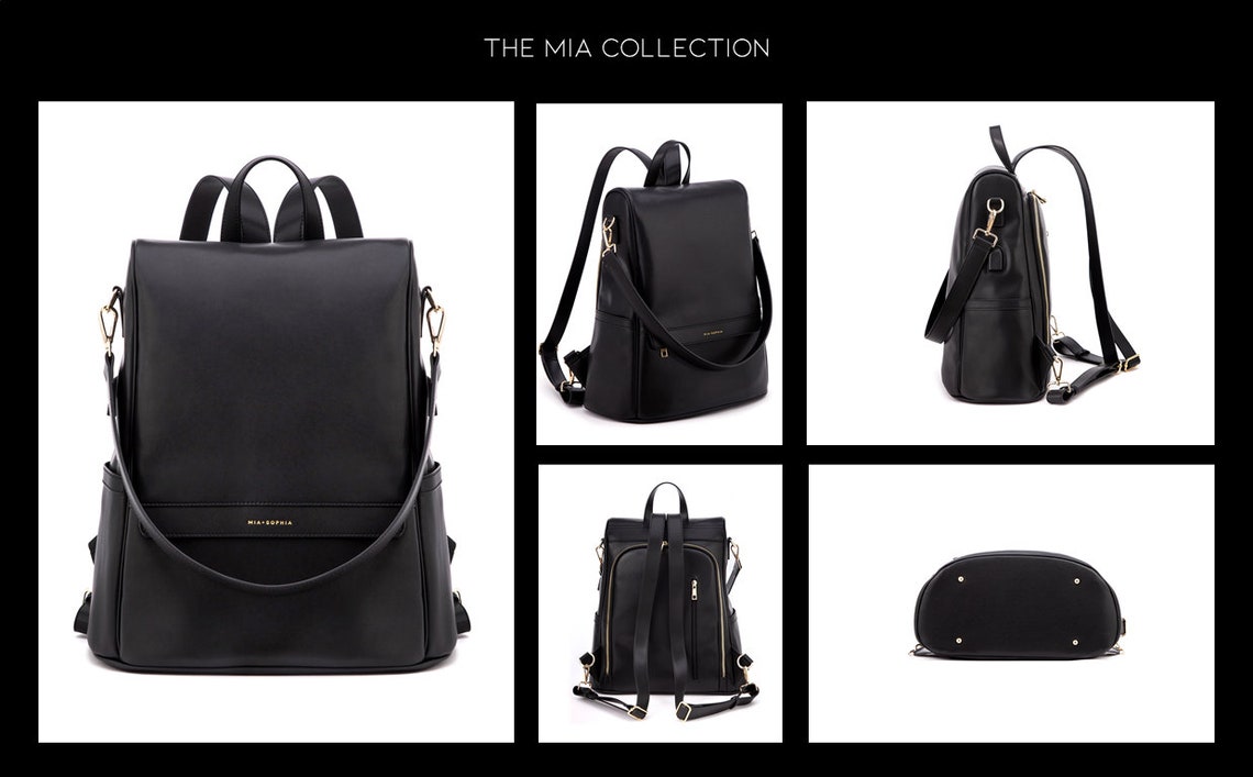 Leather Backpack Diaper Bag Leather Backpack Women With - Etsy