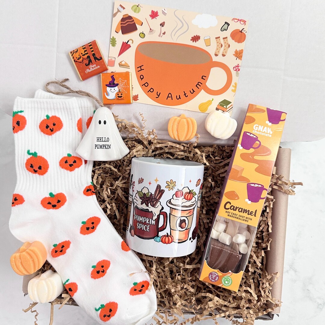 Autumn Gift Box, Birthday Gift Box, Autumn Mug, Autumn Wax Melts ...