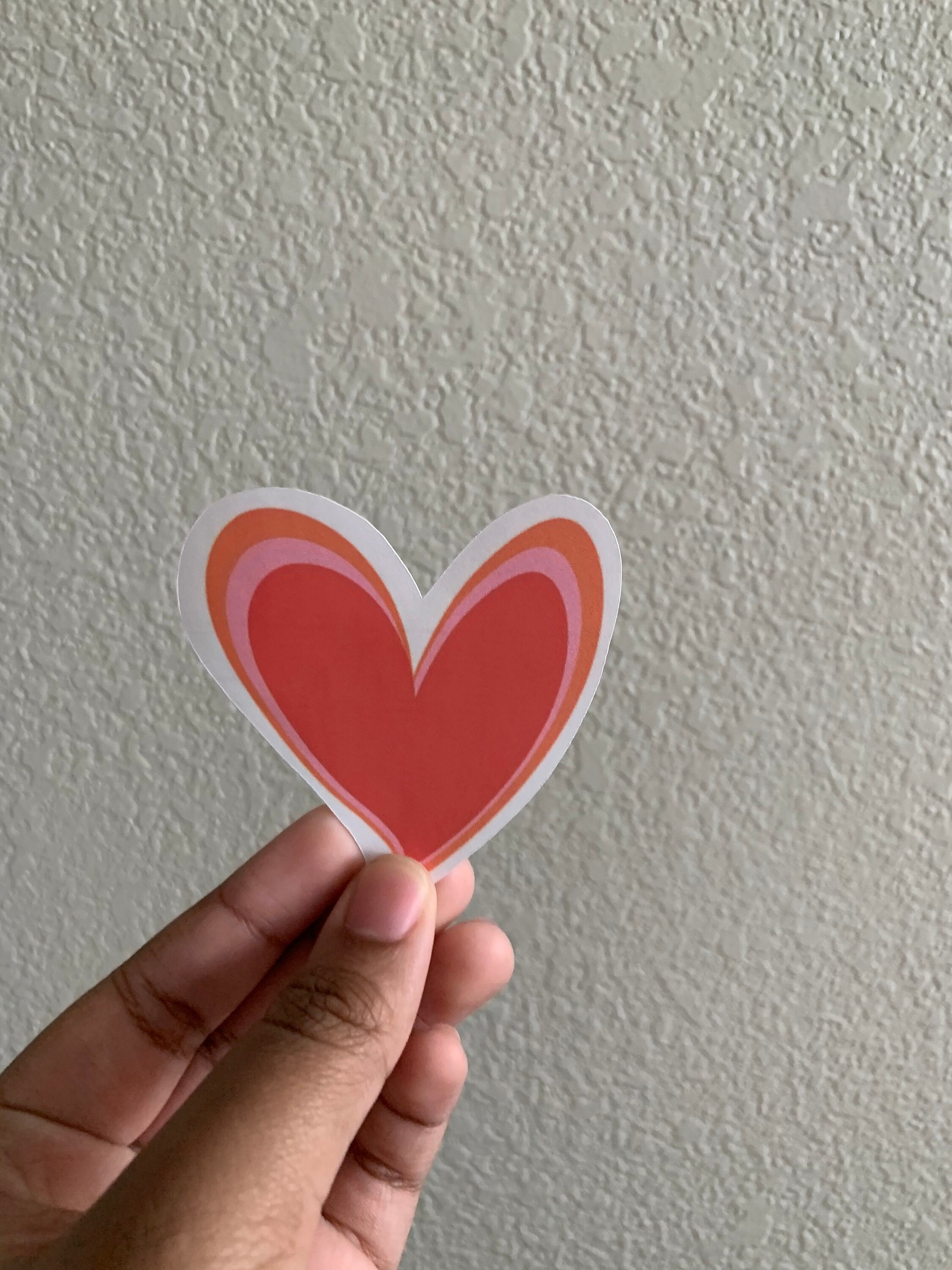 Multicolored Heart Stickers - Etsy UK