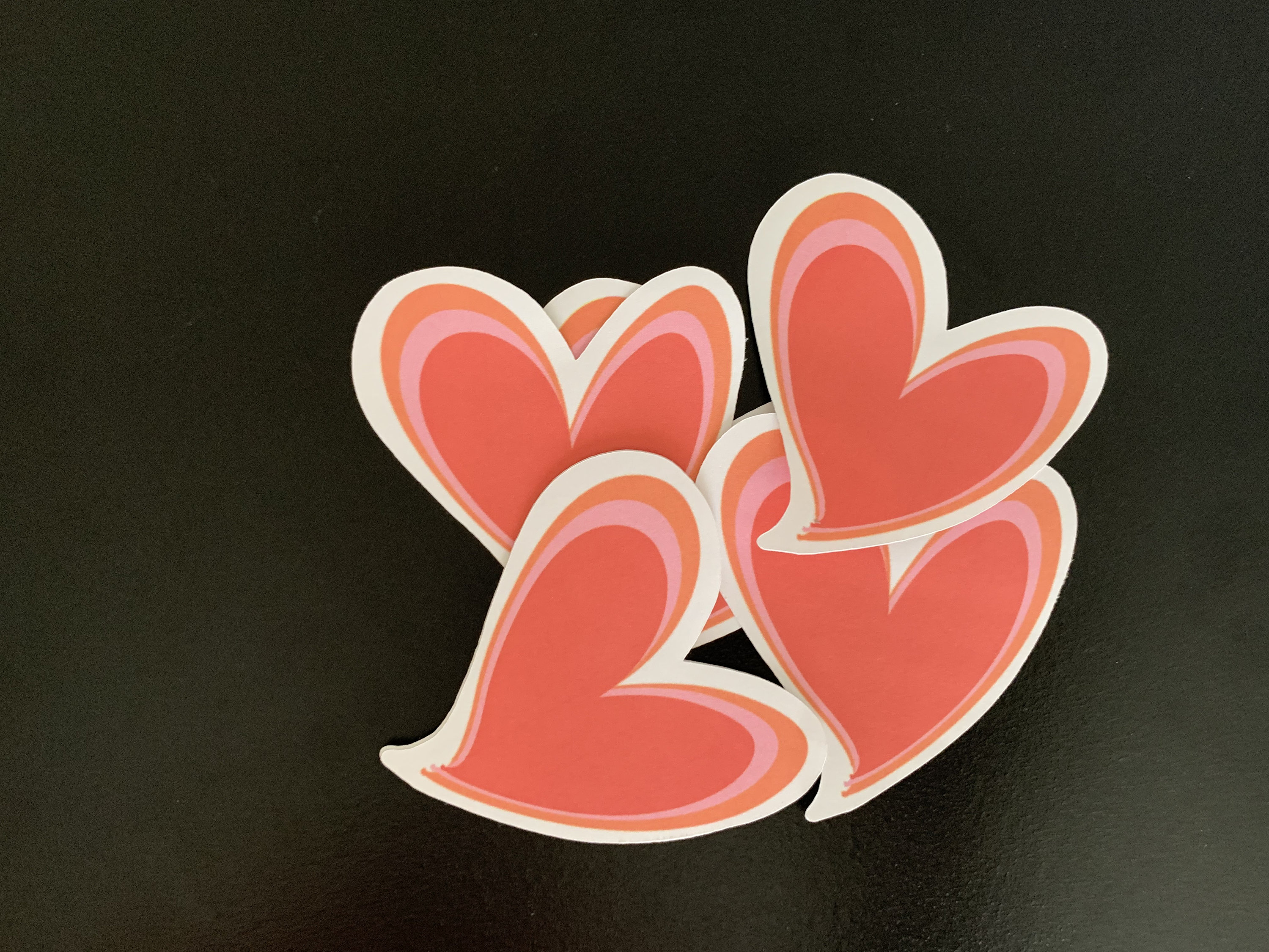 Multicolored Heart Stickers - Etsy UK