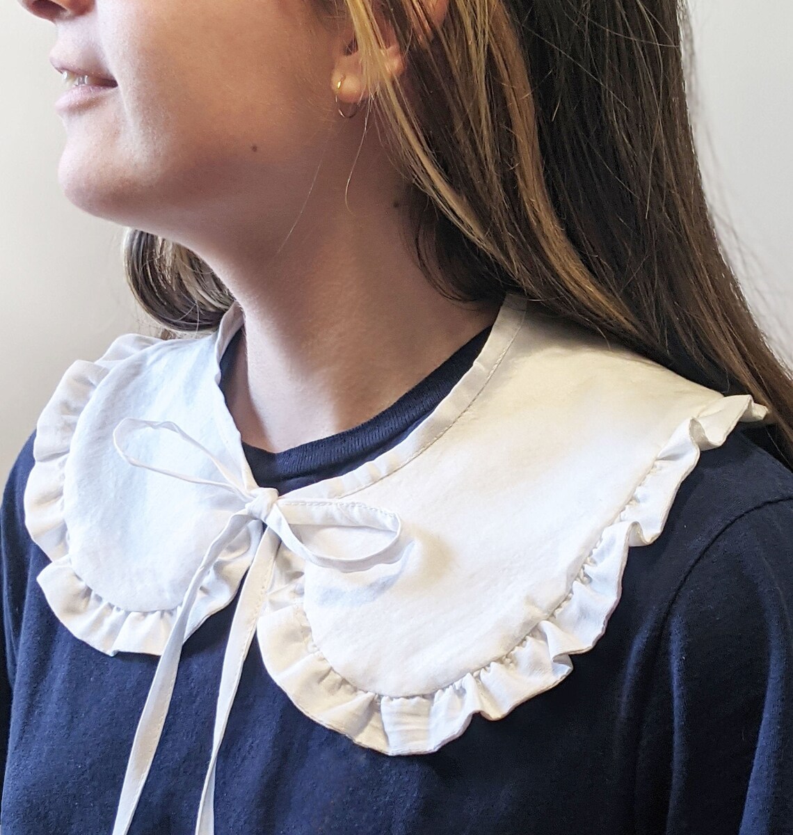 Detachable Ruffled Collar, Chic and Romantic, Made of Reclaimed Cotton ...