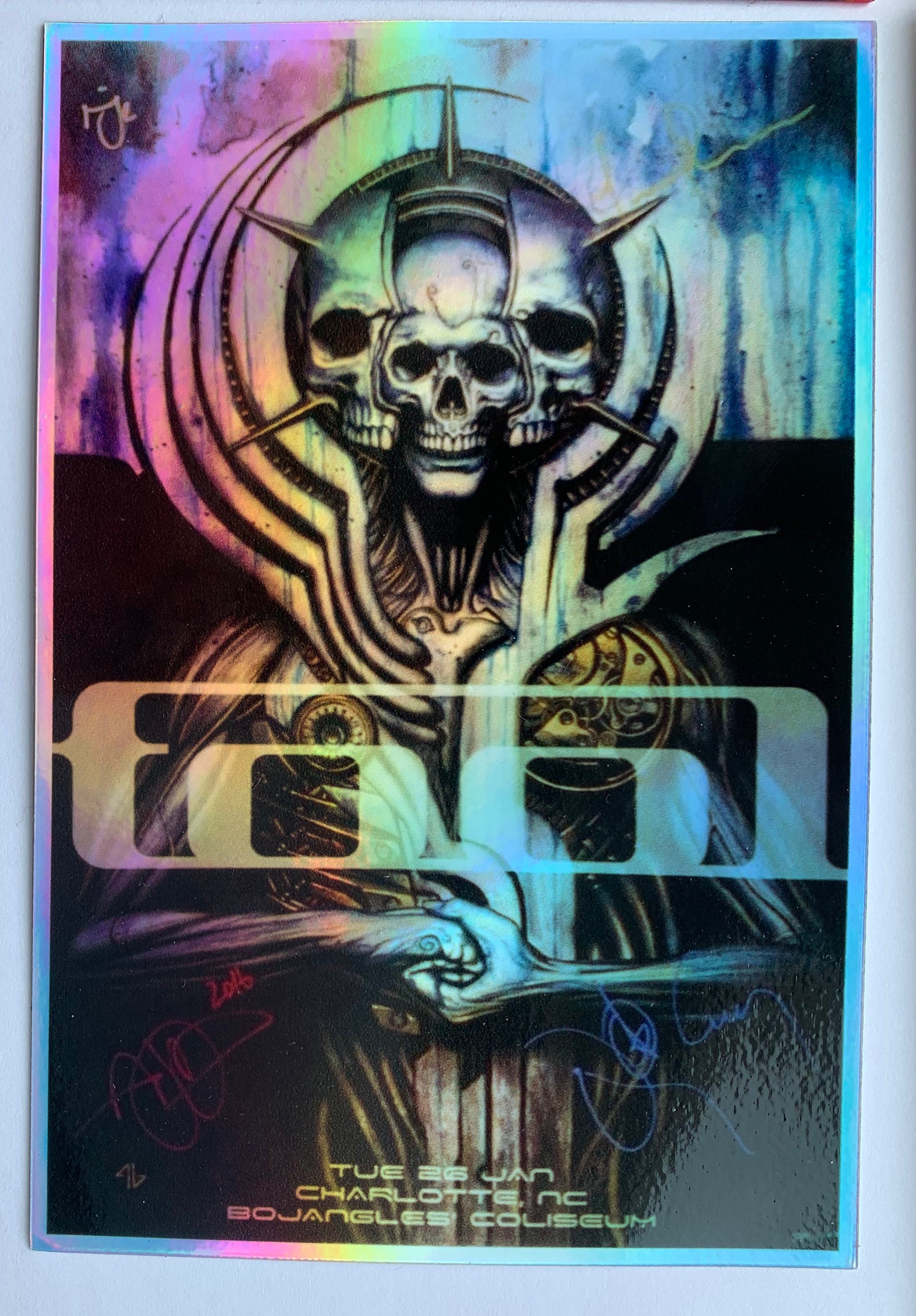 Tool band holographic foil sticker charlotte | Etsy