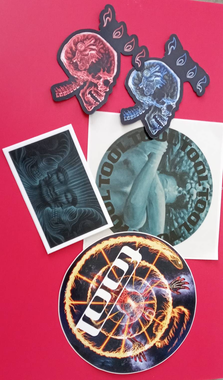 Tool band sticker magnet set | Etsy