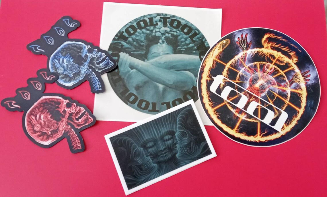 Tool band sticker magnet set | Etsy