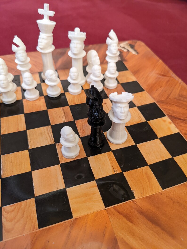 The Rock Chess Set 3D Printed Figures - Etsy
