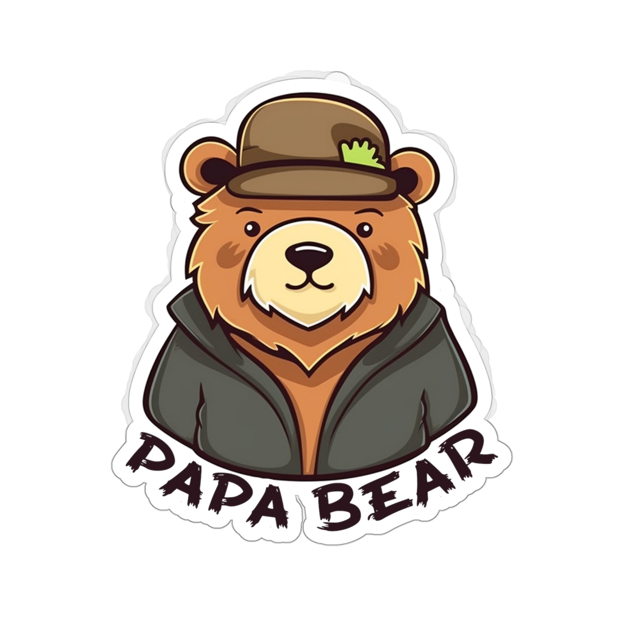 Papa Bear Sticker | Father's Day Gift for Dad | Grandpa Grandfather ...