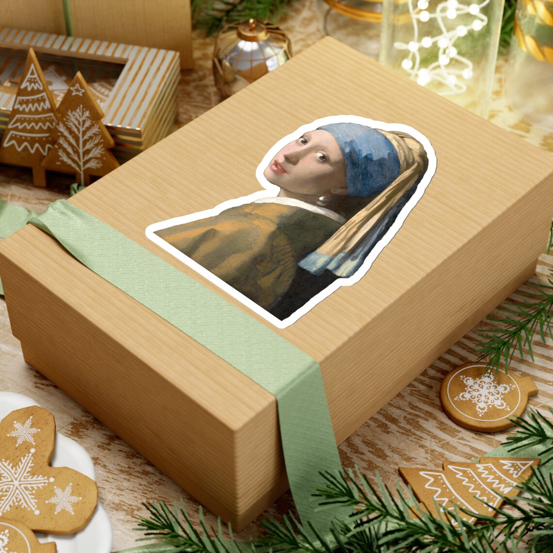 Girl With a Pearl Earring - Vermeer Masterpiece Sticker | Art History ...