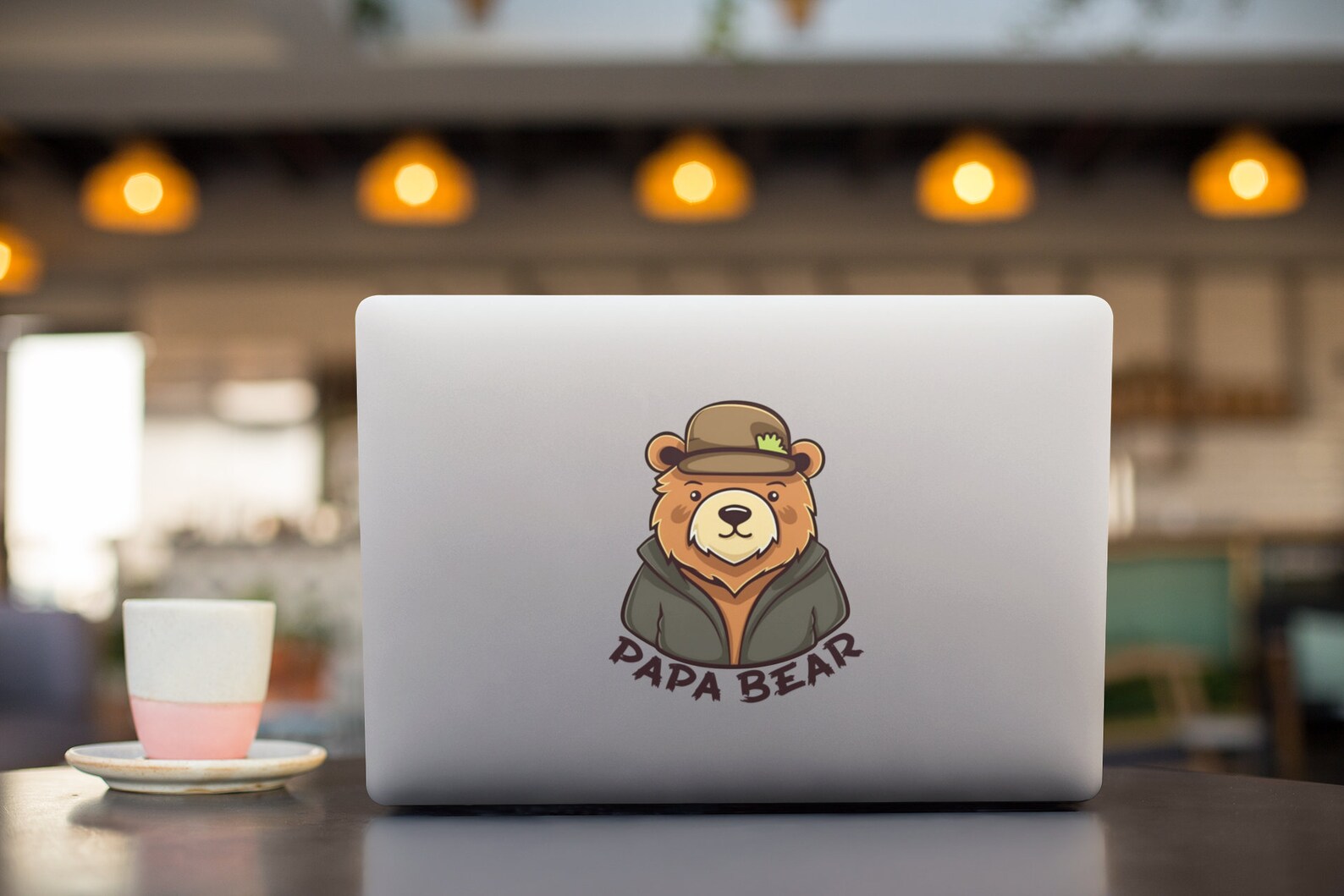 Papa Bear Sticker | Father's Day Gift for Dad | Grandpa Grandfather ...