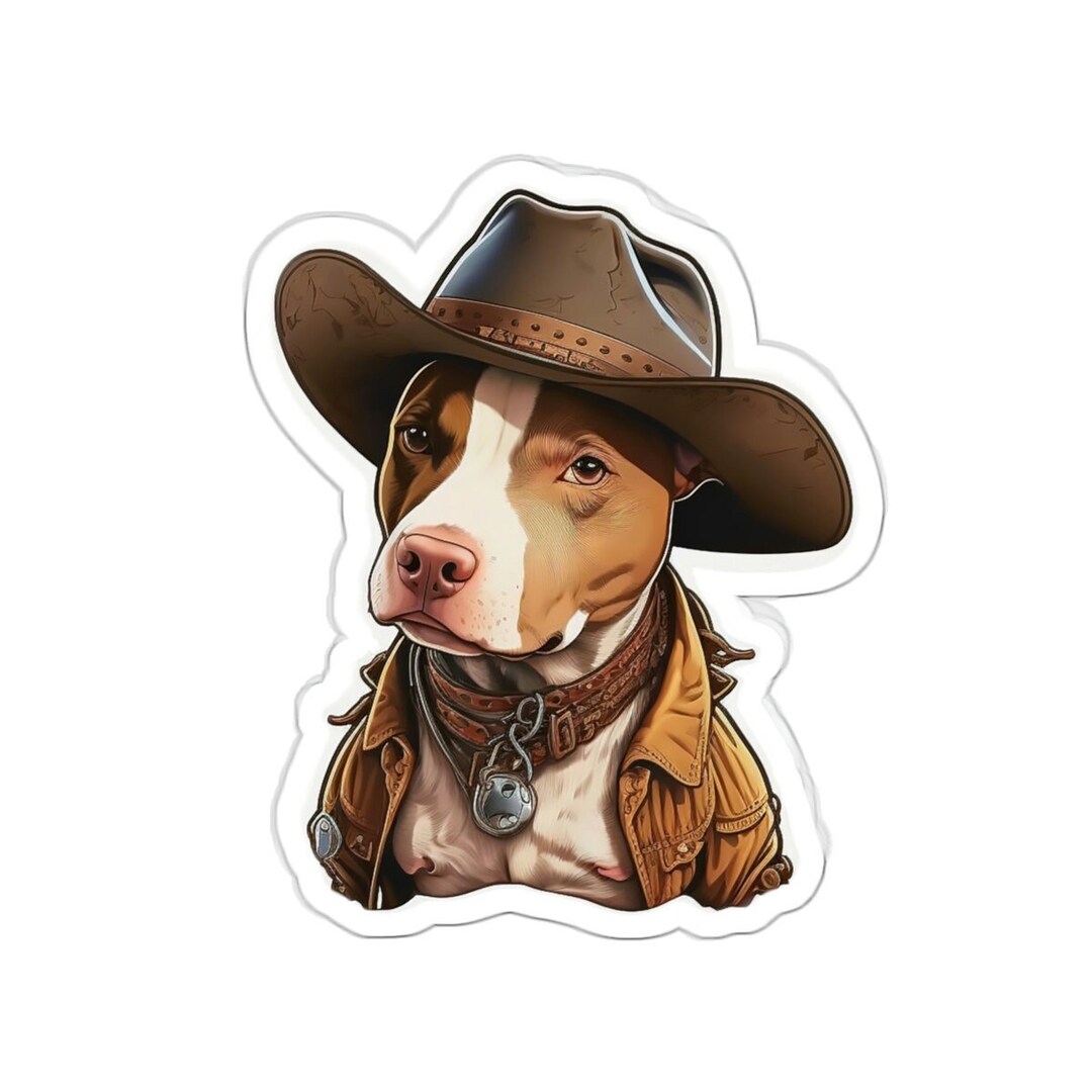Crocodile Dundee Inspired Pitbull Cowboy Sticker Die-cut Western Wear ...