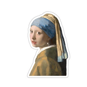 Girl With a Pearl Earring - Vermeer Masterpiece Sticker | Art History ...