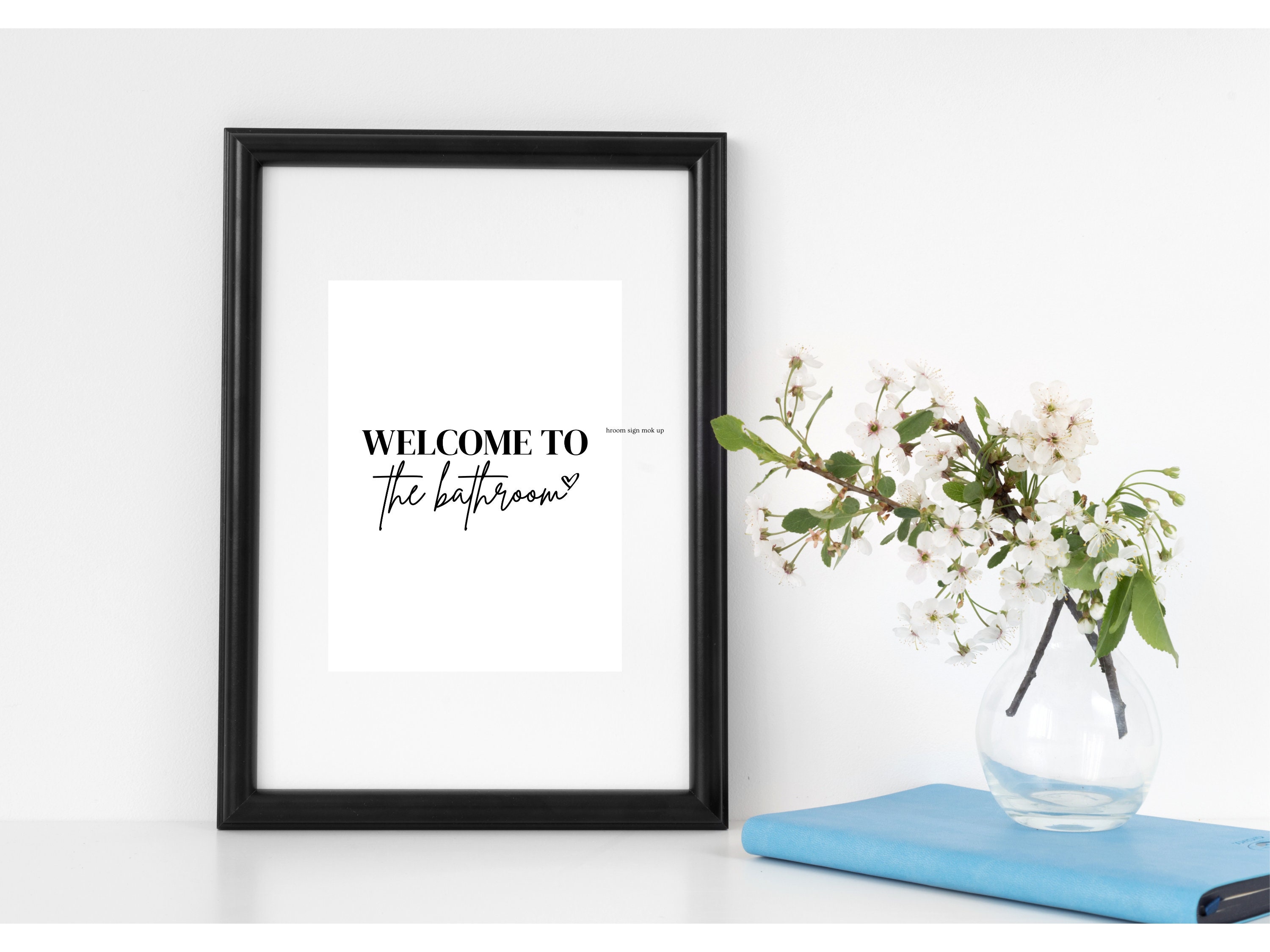 Welcome to the Bathroom Print Bathroom Wall Art Printable Wall Art Home ...