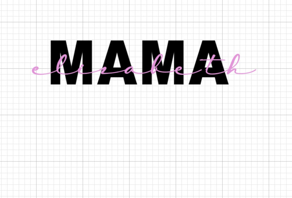 MAMA Decal Personalized with childs's name | Etsy