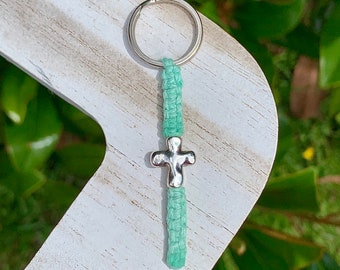 Cross Keychain - Etsy